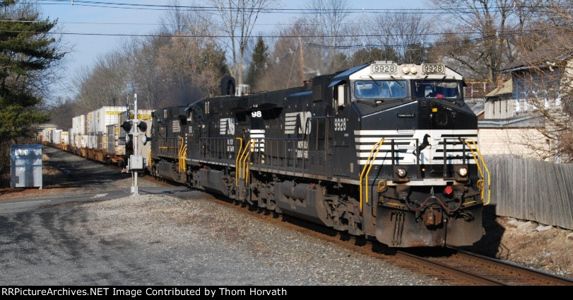 NS 212 is seen eastbound at MP 48 on the LEHL
